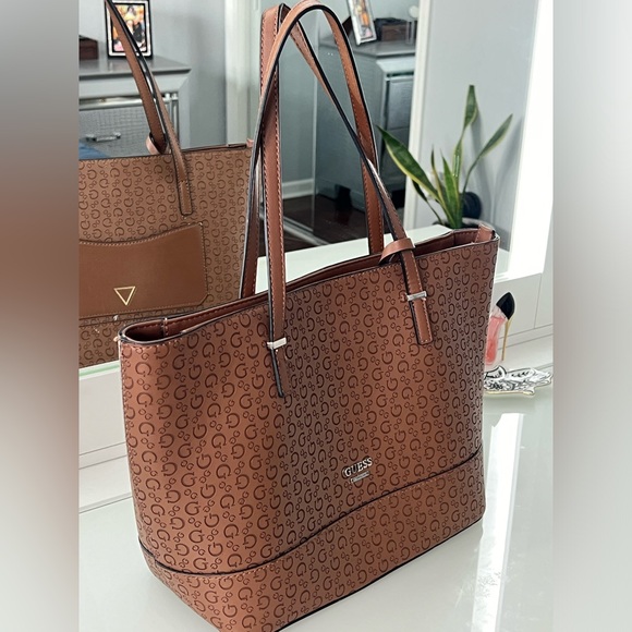 Guess | Bags | New Guess Bag Never Used Brown Color Good Size | Poshmark
